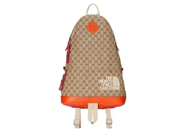 Gucci X The North Face Monogram Backpack - Beige/ebony