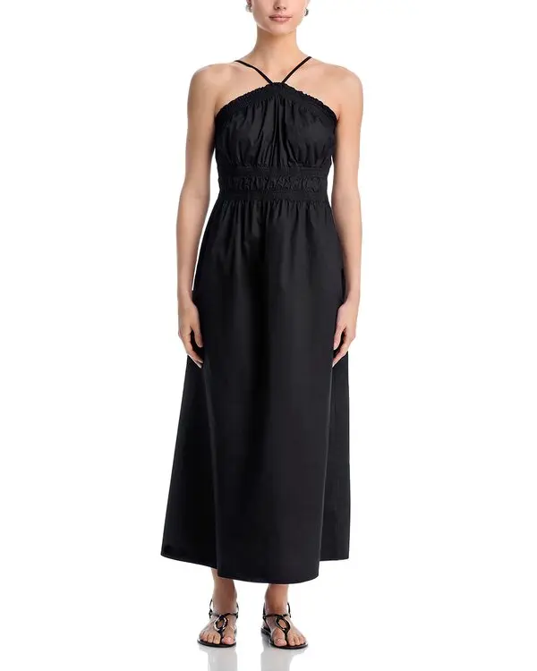 Aqua Smocked Maxi Dress