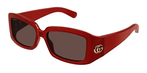 Gucci Gg Corner Square Sunglasses - Burgundy/brown (gg1403sk/003)