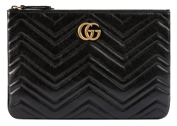Gucci Gg Marmont Leather Pouch