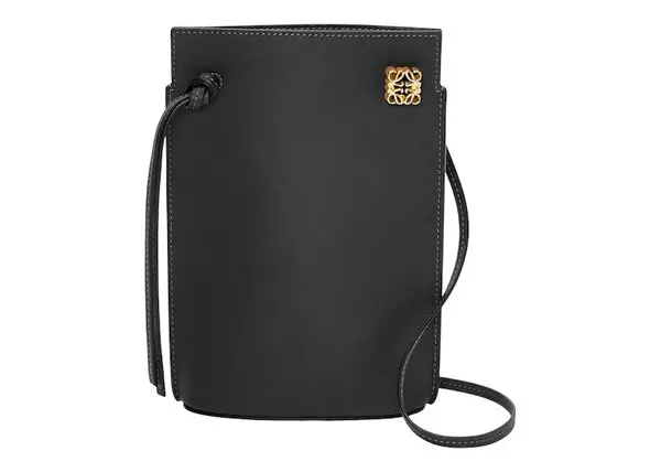 Loewe Dice Pocket In Classic Calfskin - Black