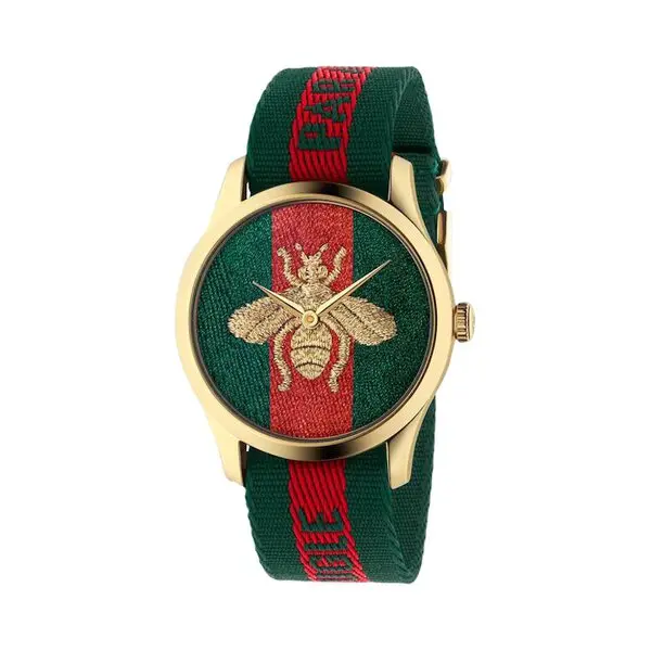 Gucci Le Marche Des Merveilles Strap Watch - Yellow Gold