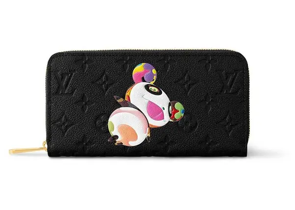 LOUIS VUITTON X Takashi Murakami Zippy Wallet - Black