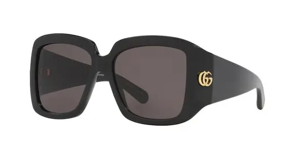 Gucci Gg Square Sunglasses - Black (gg1402s/001)