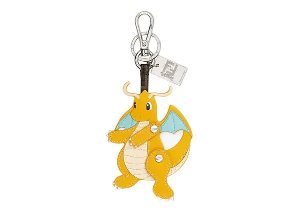 Fendi X Frgmt X Pokemon Nappa Leather Charm - Yellow