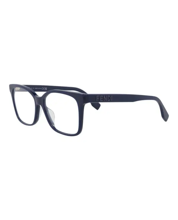 Fendi Cat Eye Eyeglasses - Blue Blue Transparent (fe50016i/52/090)