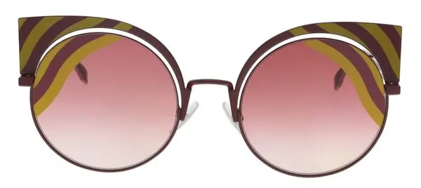 Fendi Butterfly Sunglasses - Burgundy (ff 0215/s 00l9/ X4)