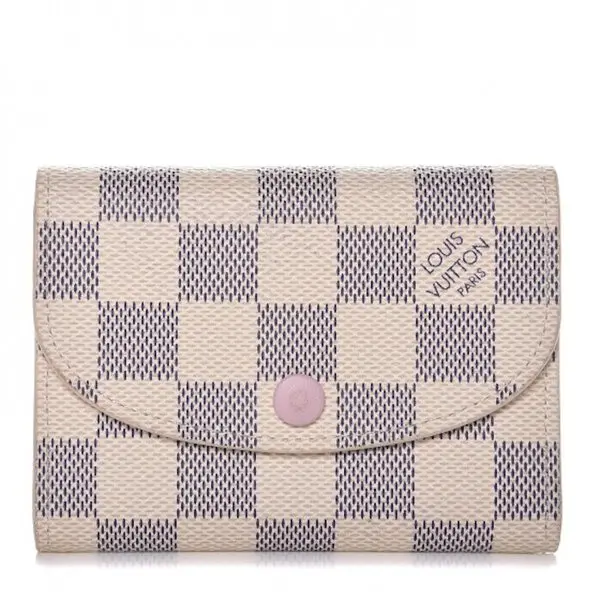 LOUIS VUITTON Coin Purse Rosalie Damier Azur - Rose Ballerine