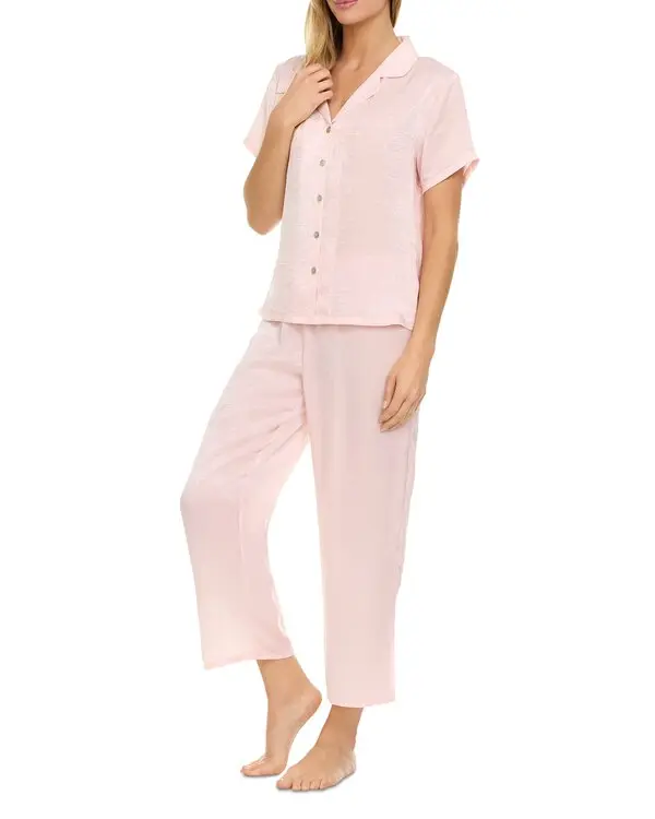 Flora Nikrooz Floral Nikrooz Laurena Capri Pajama Set - Pink
