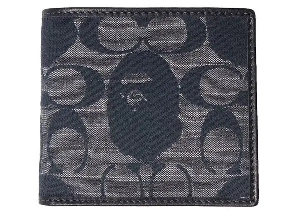 COACH X Bape Coin Wallet - Navy Blue