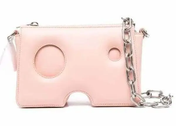 Off-White Burrow Leather Shoulder Bag - Pink
