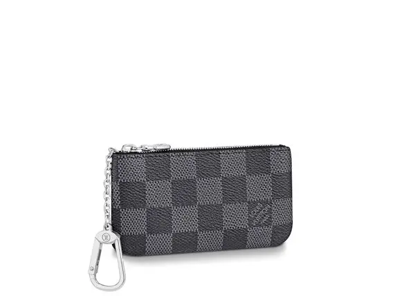 LOUIS VUITTON Pochette Cle Key Pouch Damier Graphite - Black/gray
