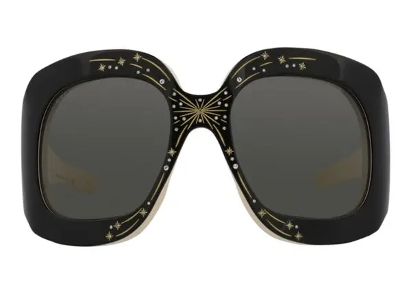 Gucci Shield Frame Acetate Sunglasses - Black/grey (gg1093s/30012829