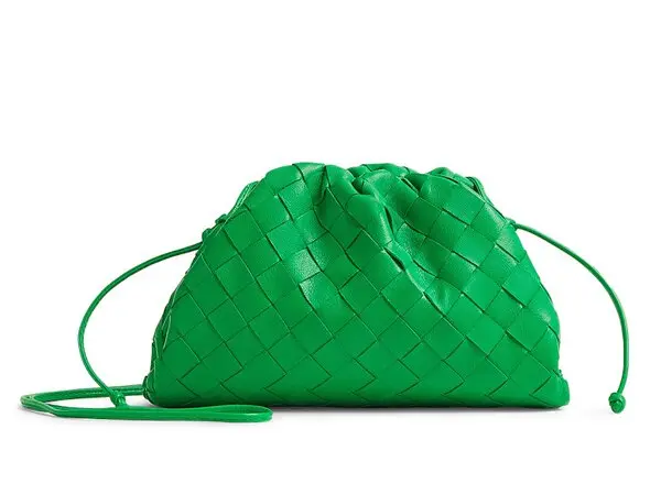 Bottega Veneta Mini Pouch Intreccio Weave - Parakeet