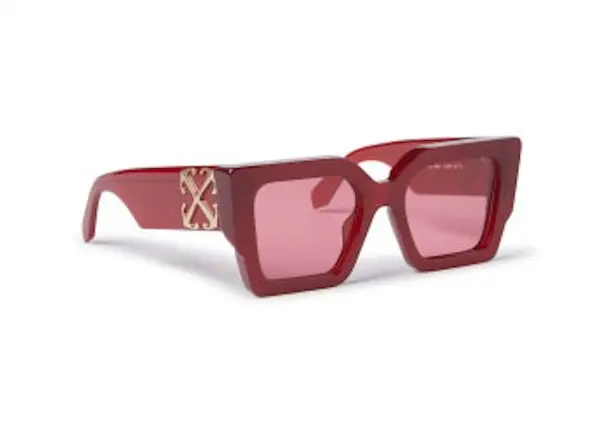 Off-White Catalina Square Sunglasses - Burgundy (oeri128s24pla0012828/fr)