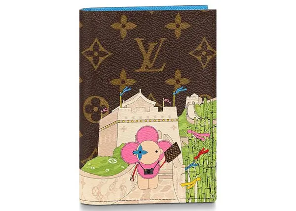 LOUIS VUITTON Passport Cover Monogram Vivienne - Myosotis Blue