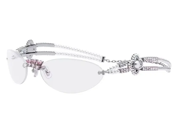 GENTLE MONSTER Gala 02 Sunglasses - Silver/clear