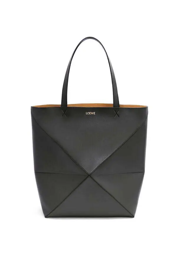 Loewe Large Puzzle Fold Tote - Black