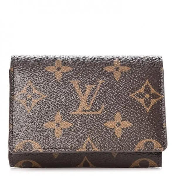 LOUIS VUITTON Enveloppe Carte De Visite Monogram