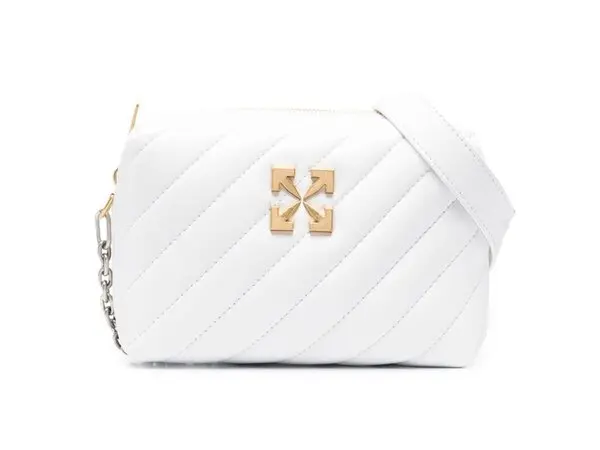 Off-White Jackhammer Quilted Camera Bag - White