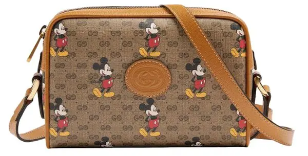 Gucci X Disney Gg Supreme Monogram Shoulder Bag