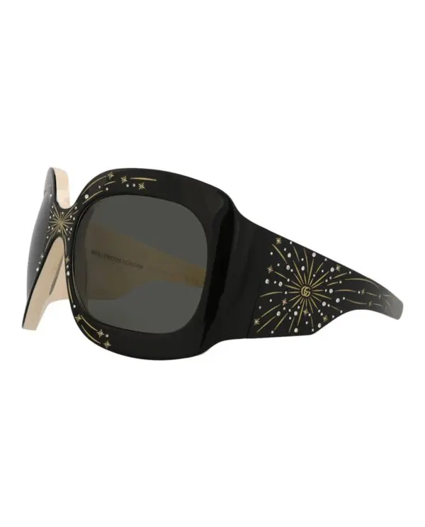 Gucci Shield Wrap Sunglasses - Black/grey (gg1093s