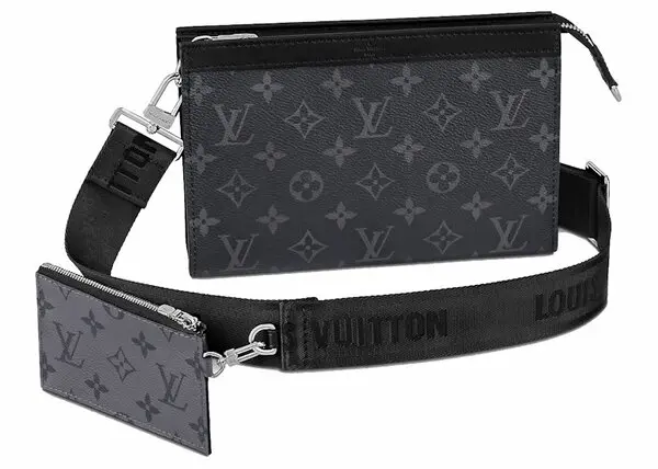LOUIS VUITTON Gaston Wearable Wallet Monogram Eclipse Reverse