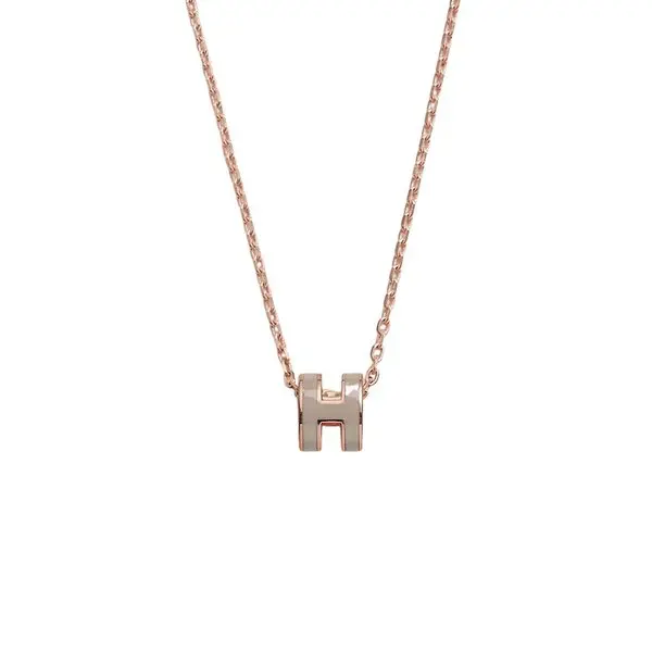 Hermès Mini Pop H Pendant - Marron Glace
