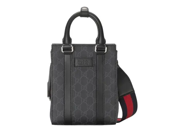 Gucci Gg Supreme Canvas Tote - Black