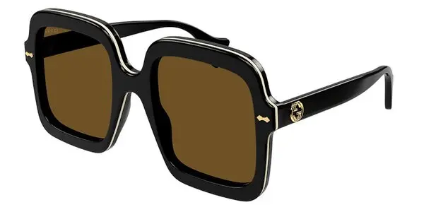 Gucci Square Frame Sunglasses - Black (gg1241s/001/fr)
