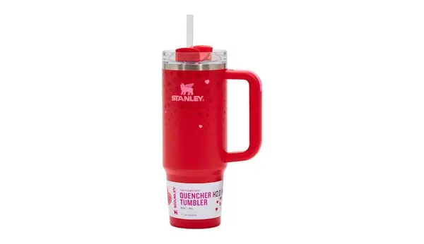 STANLEY X Target Exclusive Valentines Day Flowstate Quencher 30oz Tumbler - Ruby Hearts