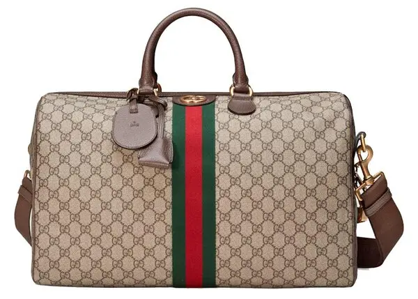 Gucci Ophidia Gg Carry-on Duffle Medium - Beige/ebony