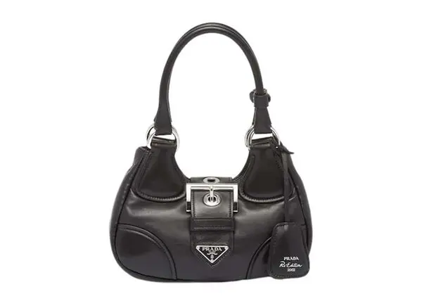 Prada Moon Padded Nappa Leather Bag - Black