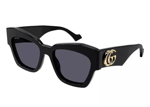 Gucci Cat Eye Sunglasses - Black/gold (gg1422s 001)