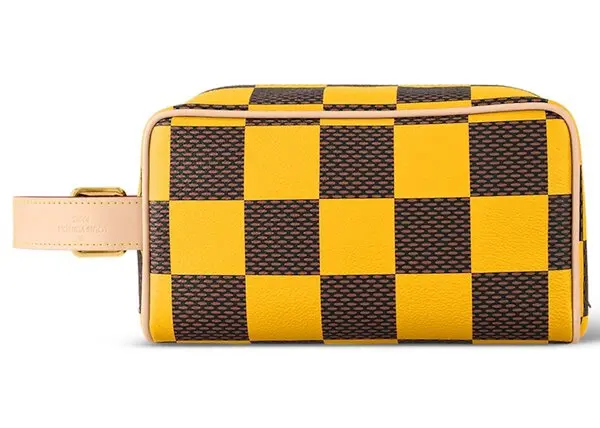 LOUIS VUITTON Locker Dopp Kit Damier Pop - Yellow