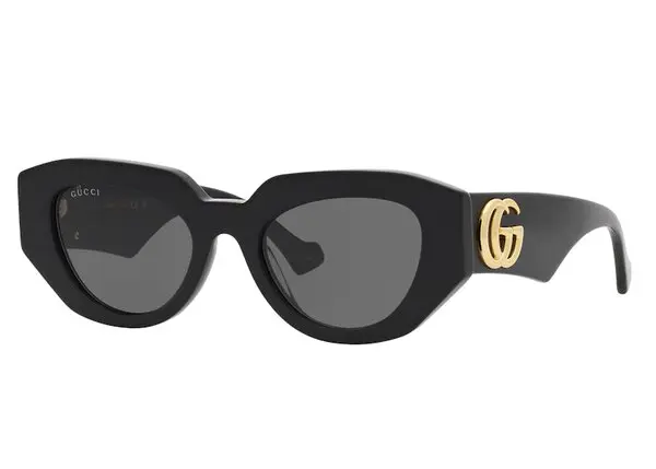 Gucci Cat Eye Sunglasses - Black/gold (gg1421s 001)