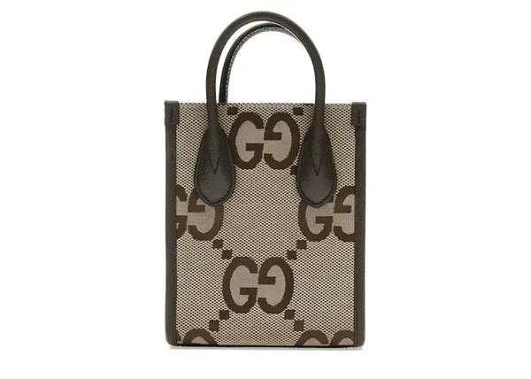 Gucci Jumbo Gg Mini Tote - Camel/ebony
