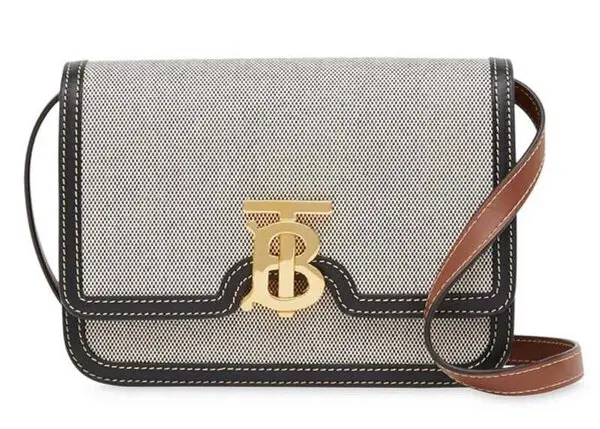 Burberry Small Tb Crossbody - Grey