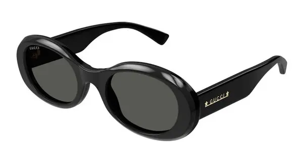 Gucci Round Frame Sunglasses - Black/grey (gg1587s/001