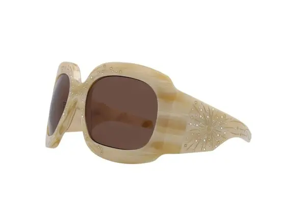 Gucci Shield Wrap Sunglasses - Beige/brown (gg1093s/30012829
