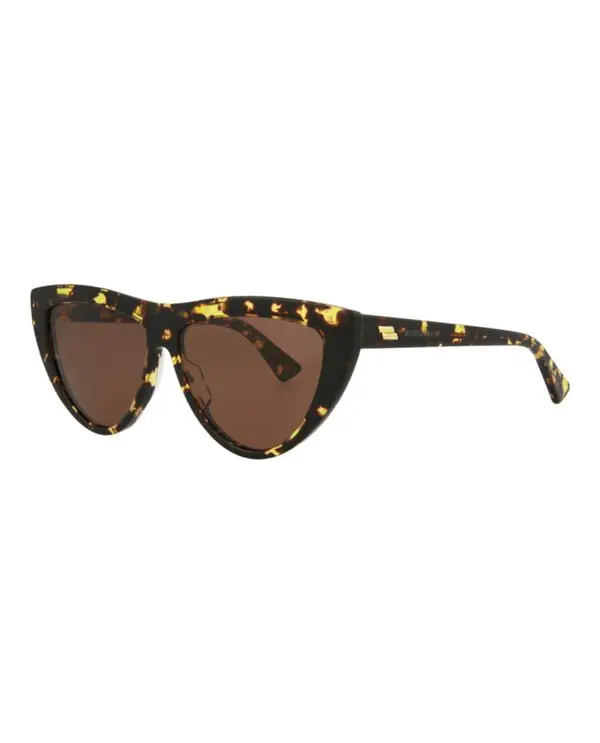 Bottega Veneta Cat Eye Sunglasses - Havana/brown (bv1018s