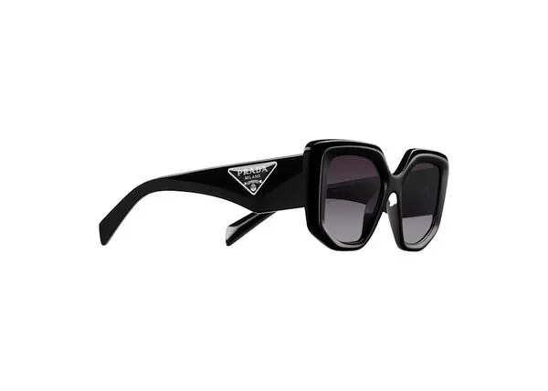 Prada Irregular Full Rim Sunglasses - Black (spr14z 1ab/09s)
