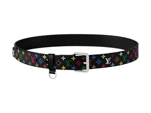 LOUIS VUITTON X Takashi Murakami D Ring 30mm Belt - Black Multicolored