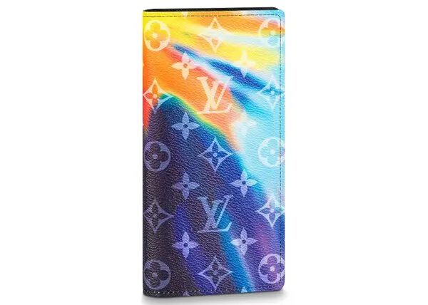 LOUIS VUITTON Brazza Wallet Sunset Monogram - Multicolor
