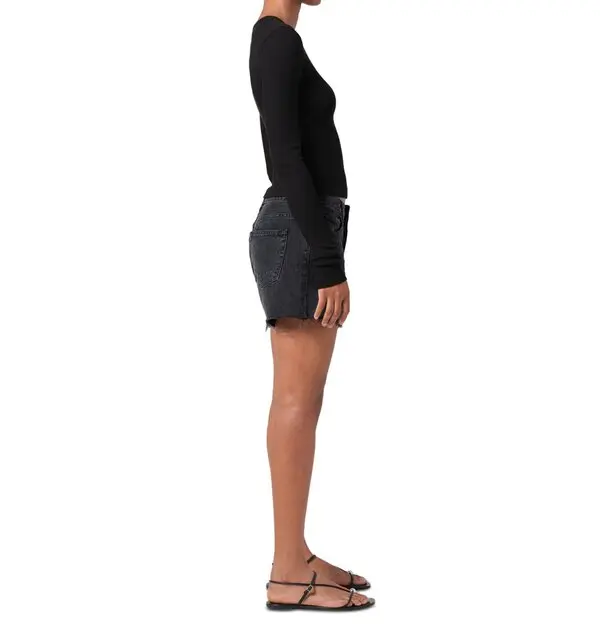 AGOLDE Parker Cutoff Shorts - Fright