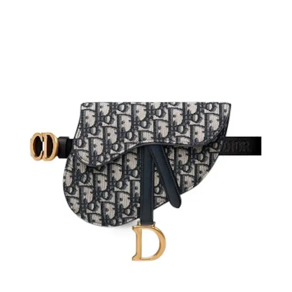 Dior Saddle Belt Bag Oblique Monogram - Blue