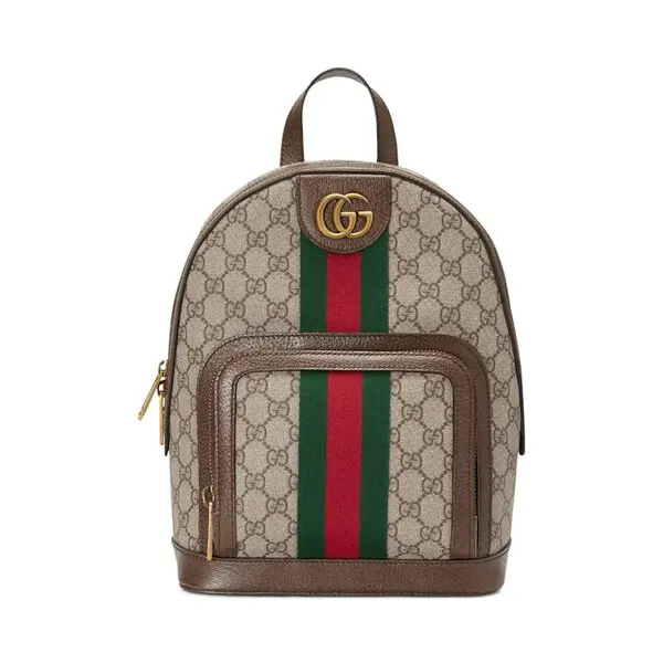 Gucci Ophidia Gg Supreme Small Backpack - Beige/ebony