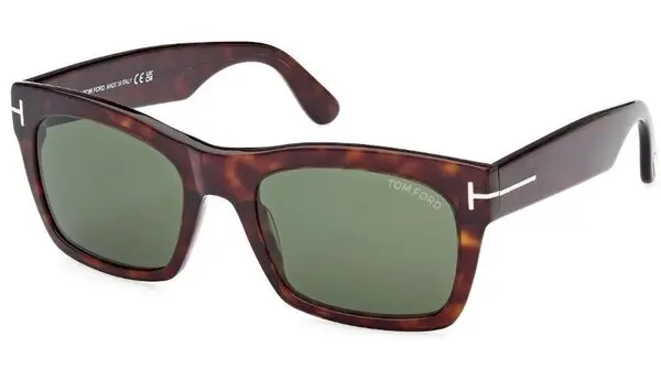 TOM FORD Nico Square Sunglasses56 - Havana/green (ft1062/52n