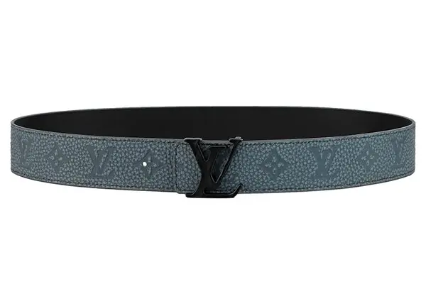 LOUIS VUITTON Shape Mng Climbing 40mm Reversible Belt - Anthracite Grey