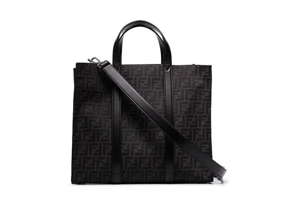 Fendi Ff Monogram Jacquard Tote Bag